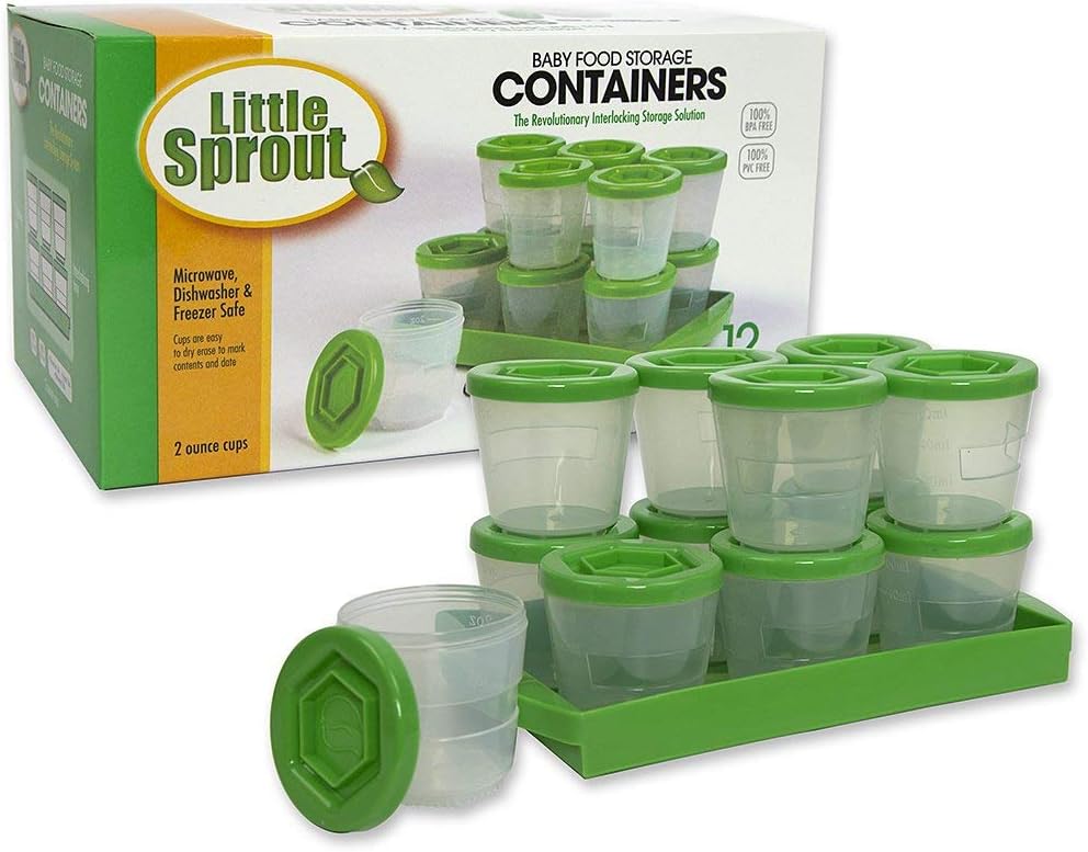 Amazon.com : melii Snap & Go Baby Food Storage Containers with lids ...