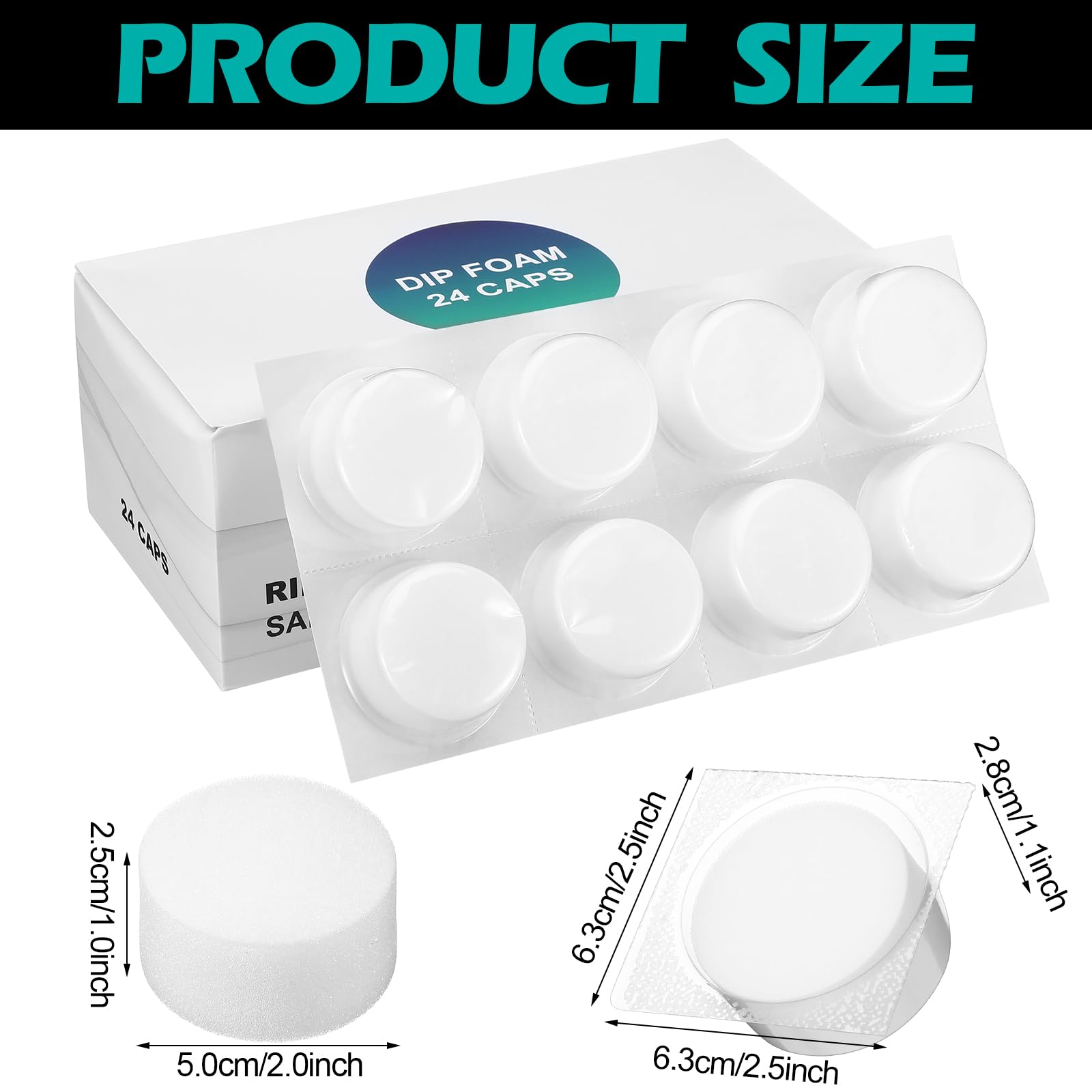 Snapklik.com : 24 Pcs Dip Foam Rinse Cup Disposable Dip Cups Cleaning ...