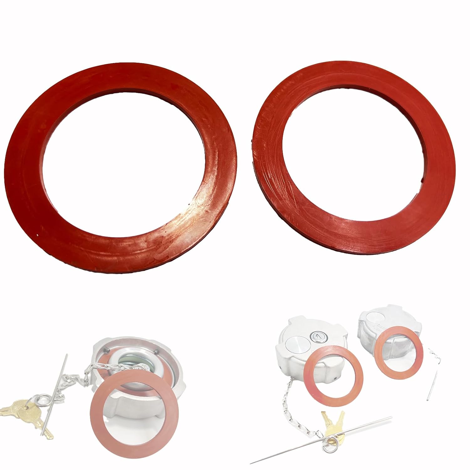 Amazon.com: LOBIUTIYA Pair of Viton Gaskets for Freightliner 1/4 Turn ...