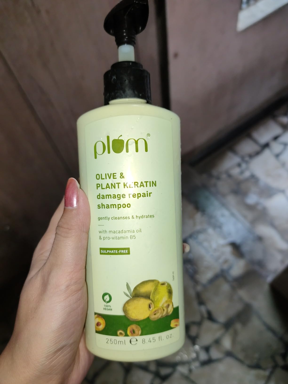 Buy Plum Olive and Plant Keratin Shampoo for Dry, Damaged Hair, with ...