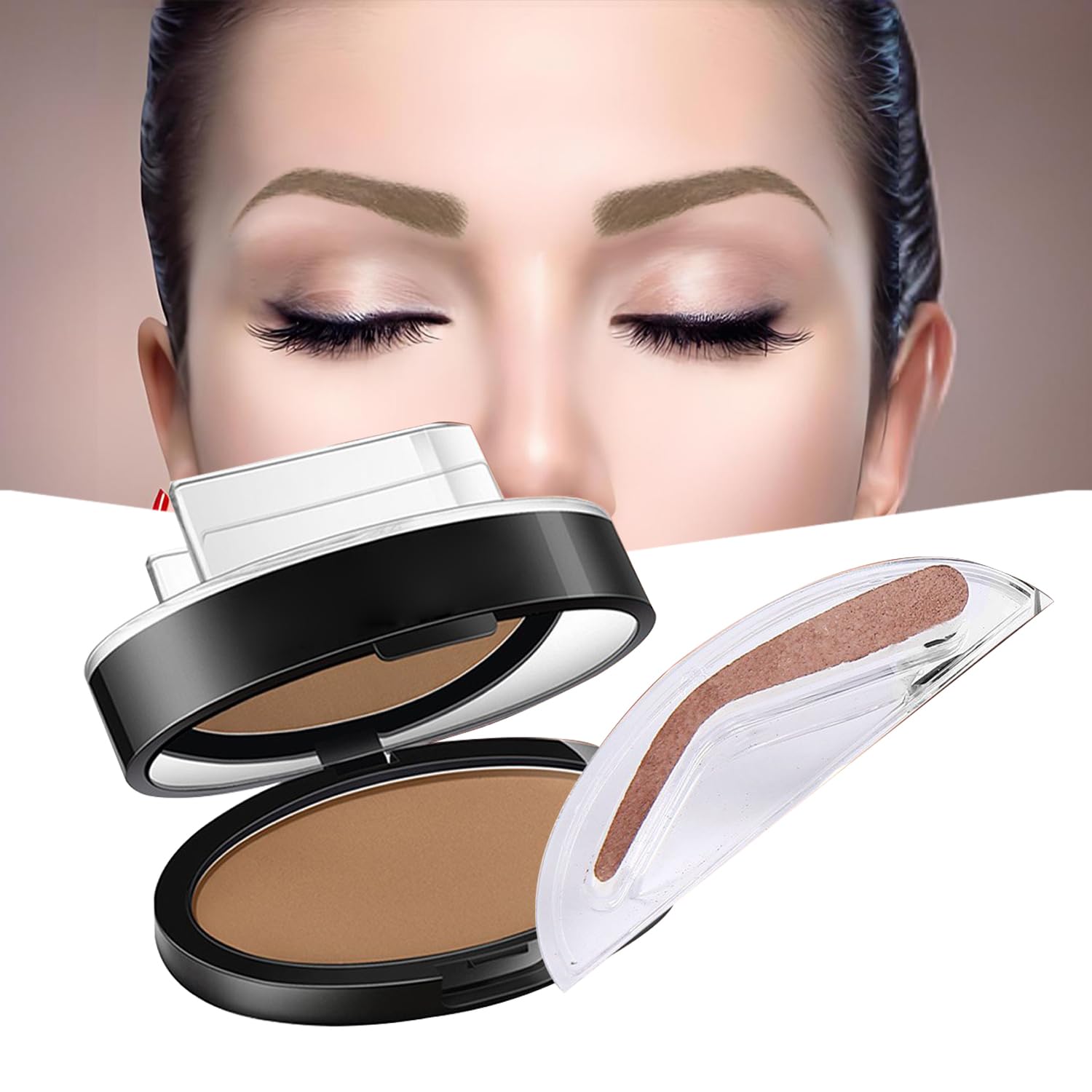 Amazon.com : GL-Turelifes Eyebrow Powder Eyebrow Stamp Set, Eye Brow ...