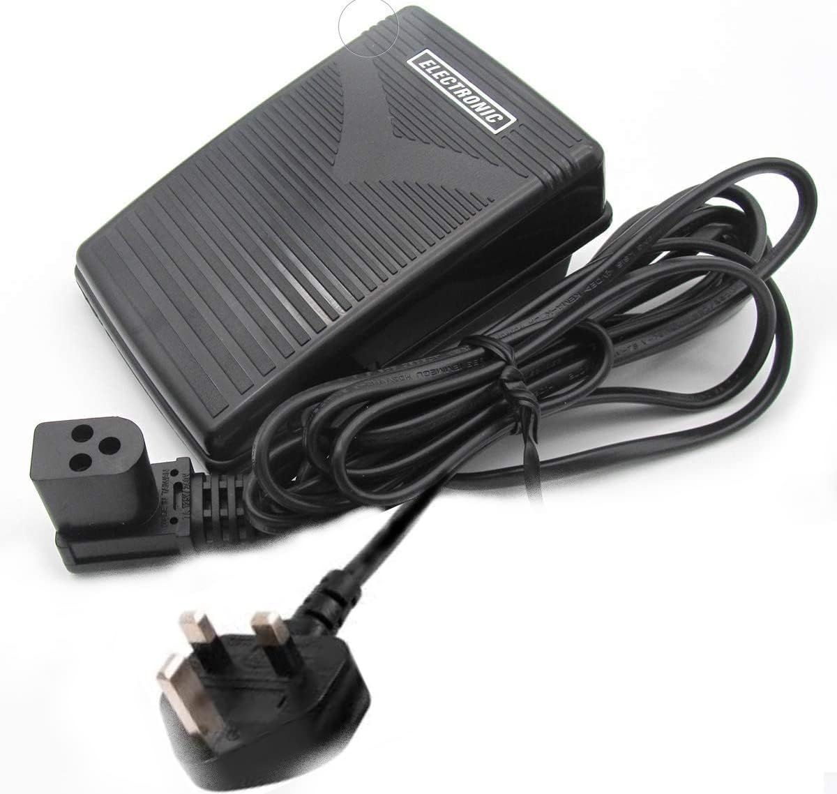 Sewing Machine Pedal, UK Plug 220V Foot Control Pedal 3.5in Wide for ...
