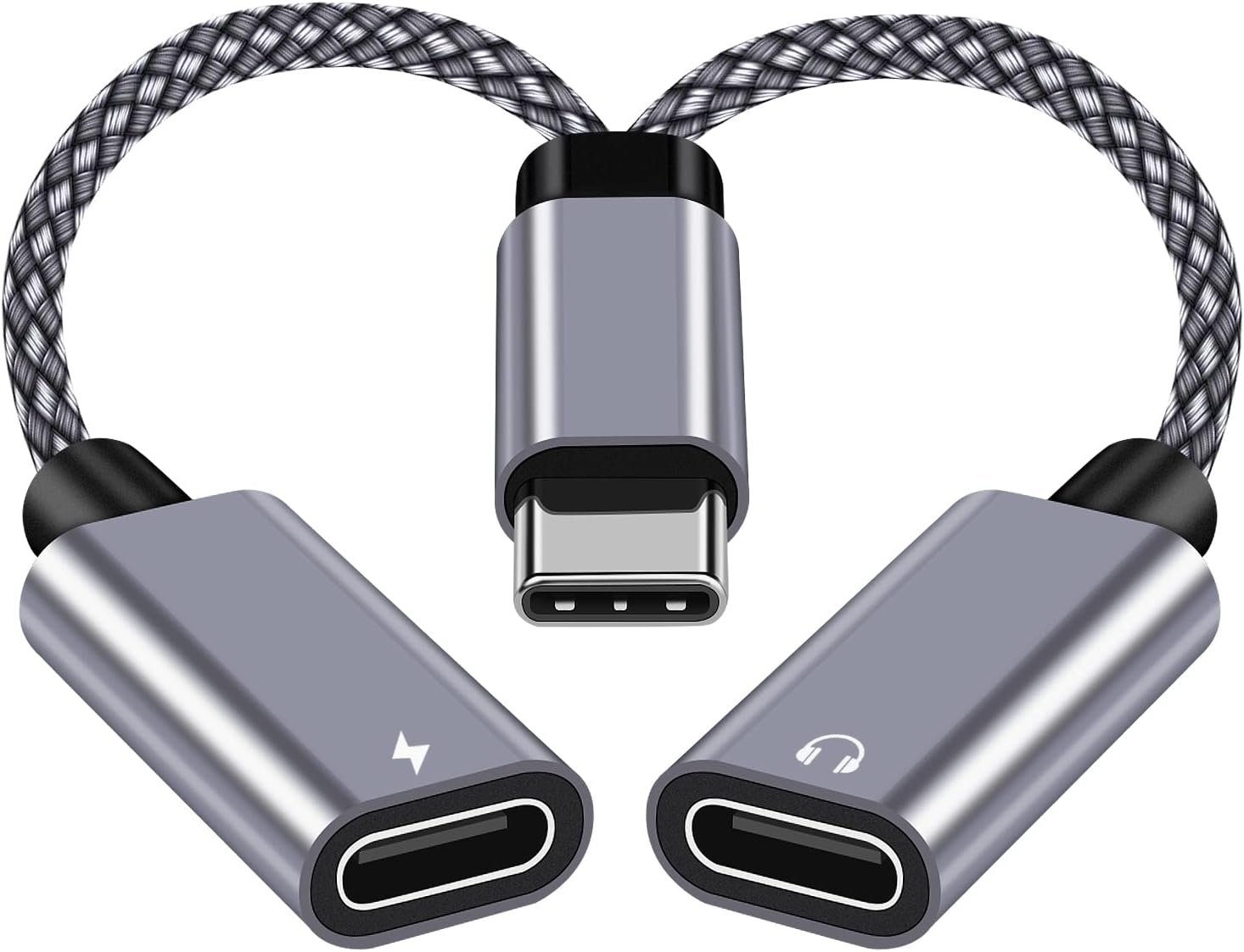 Amazon.com: NCGGY USB C Splitter 1 in 2 Out,Hi-Fi Audio Adapter,Dual ...