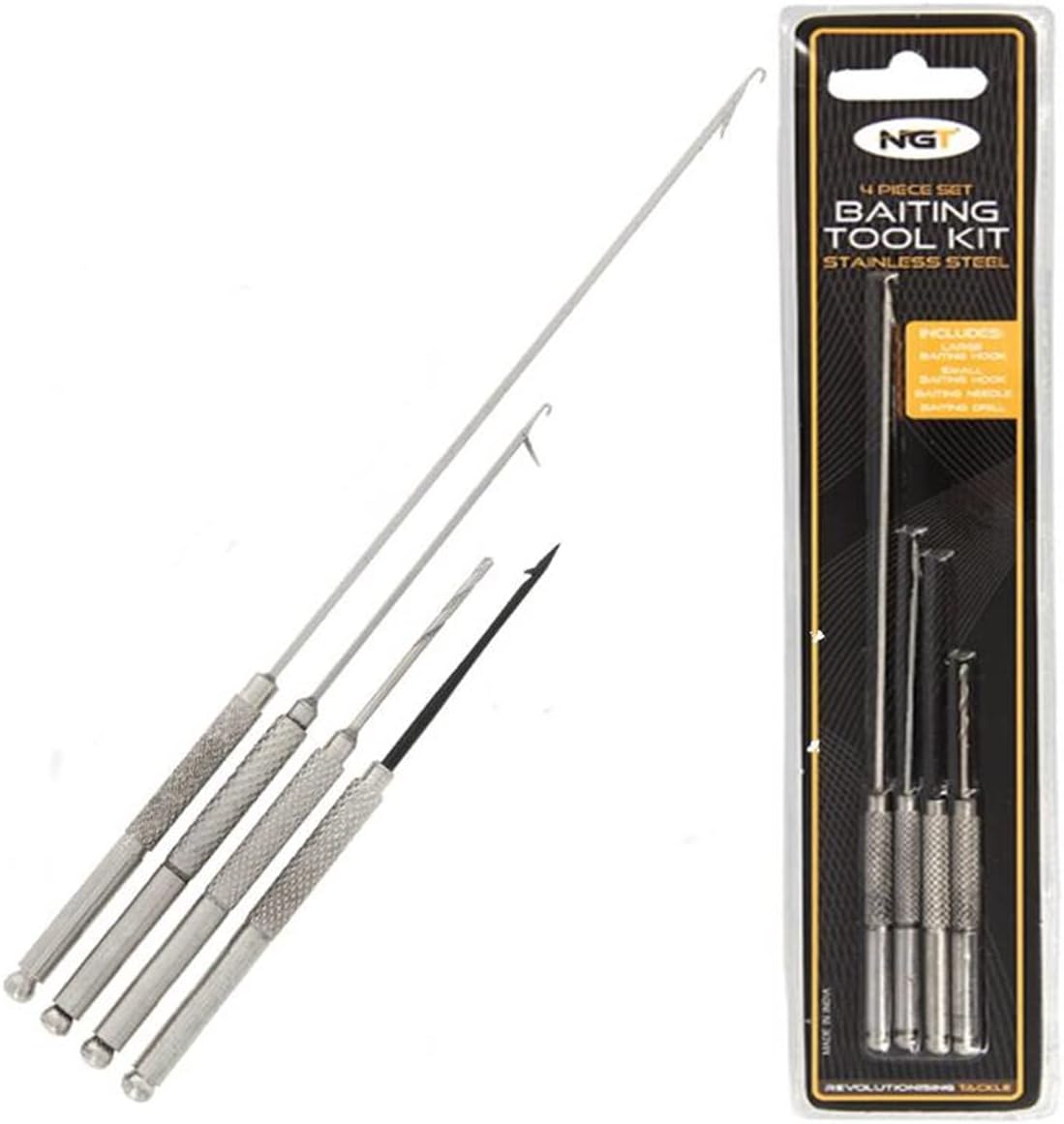 Next Generation Tackle NGT 4pc Stainless Tool Set - PVA Long, PVA Short ...