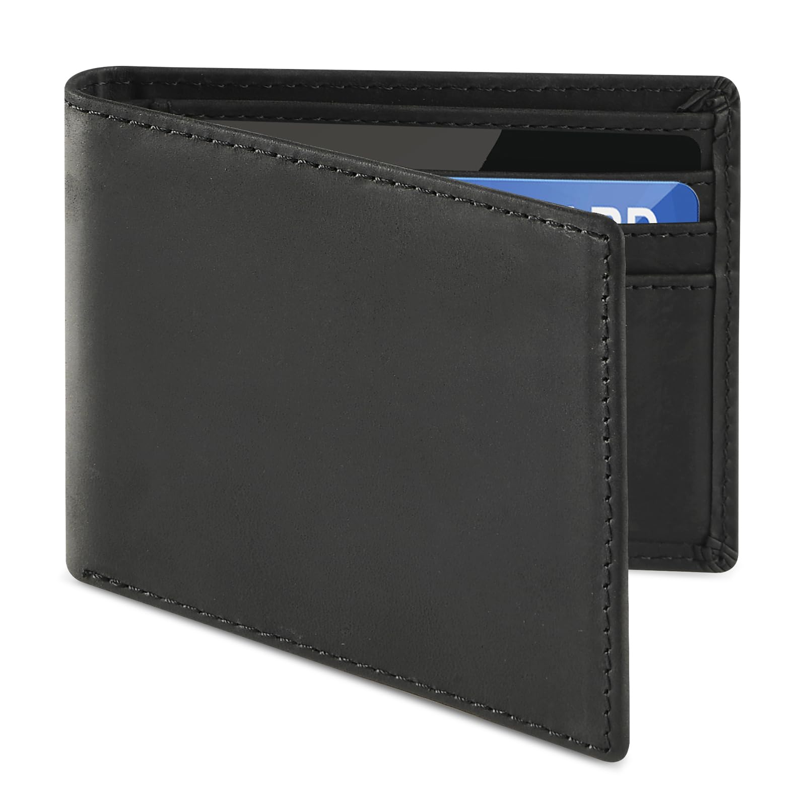 Amazon.com: Amaxiu Genuine Leather Wallet for Men, Real Leather Wallet ...