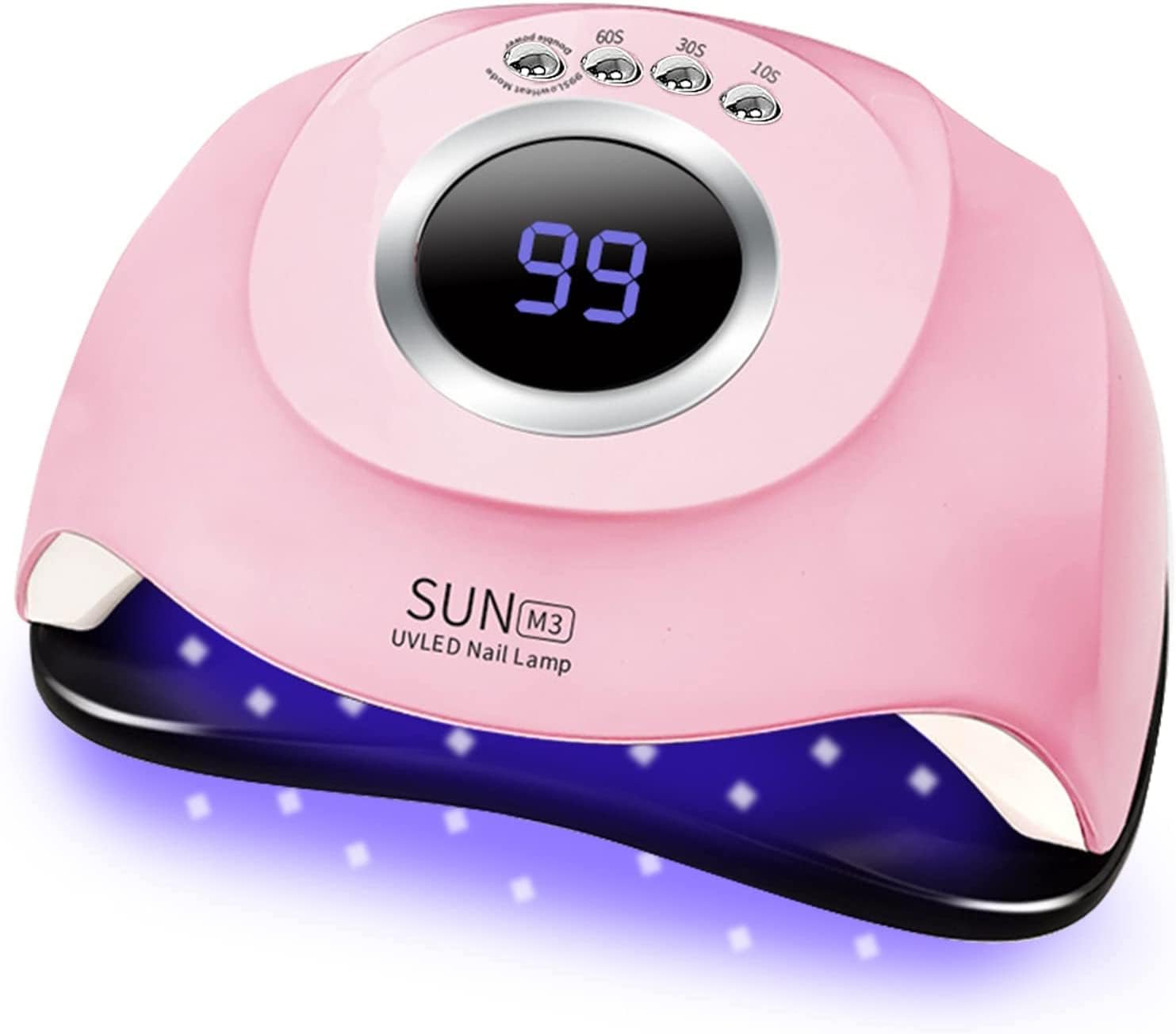 48W UV LED Nail Lamp,with Sensor,4 Timer Setting for Gel Fingernails ...