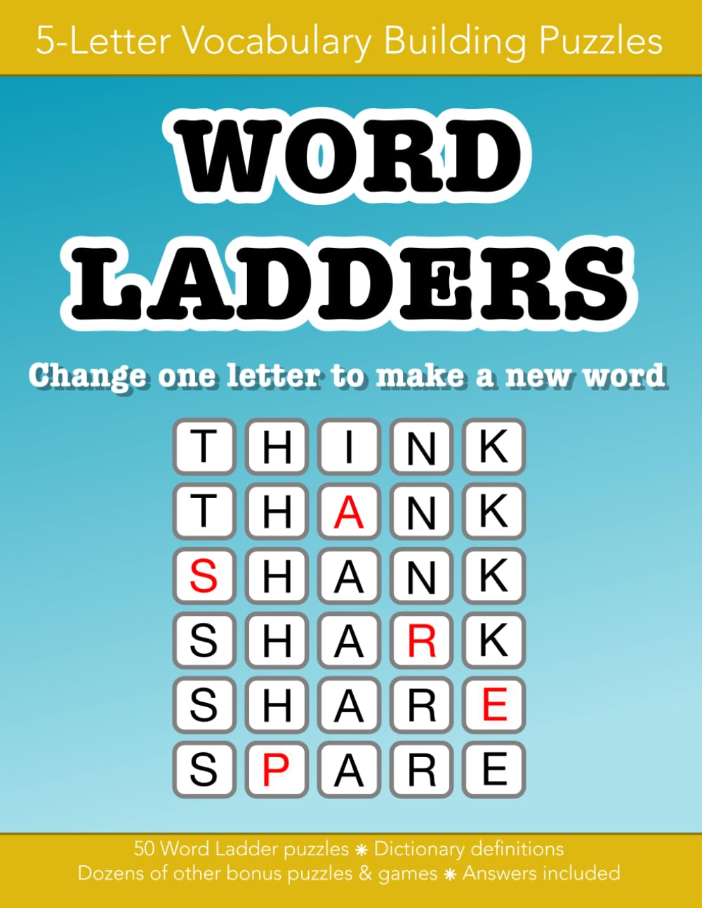 Word Ladders 5-letter vocabulary building word puzzles and other games ...