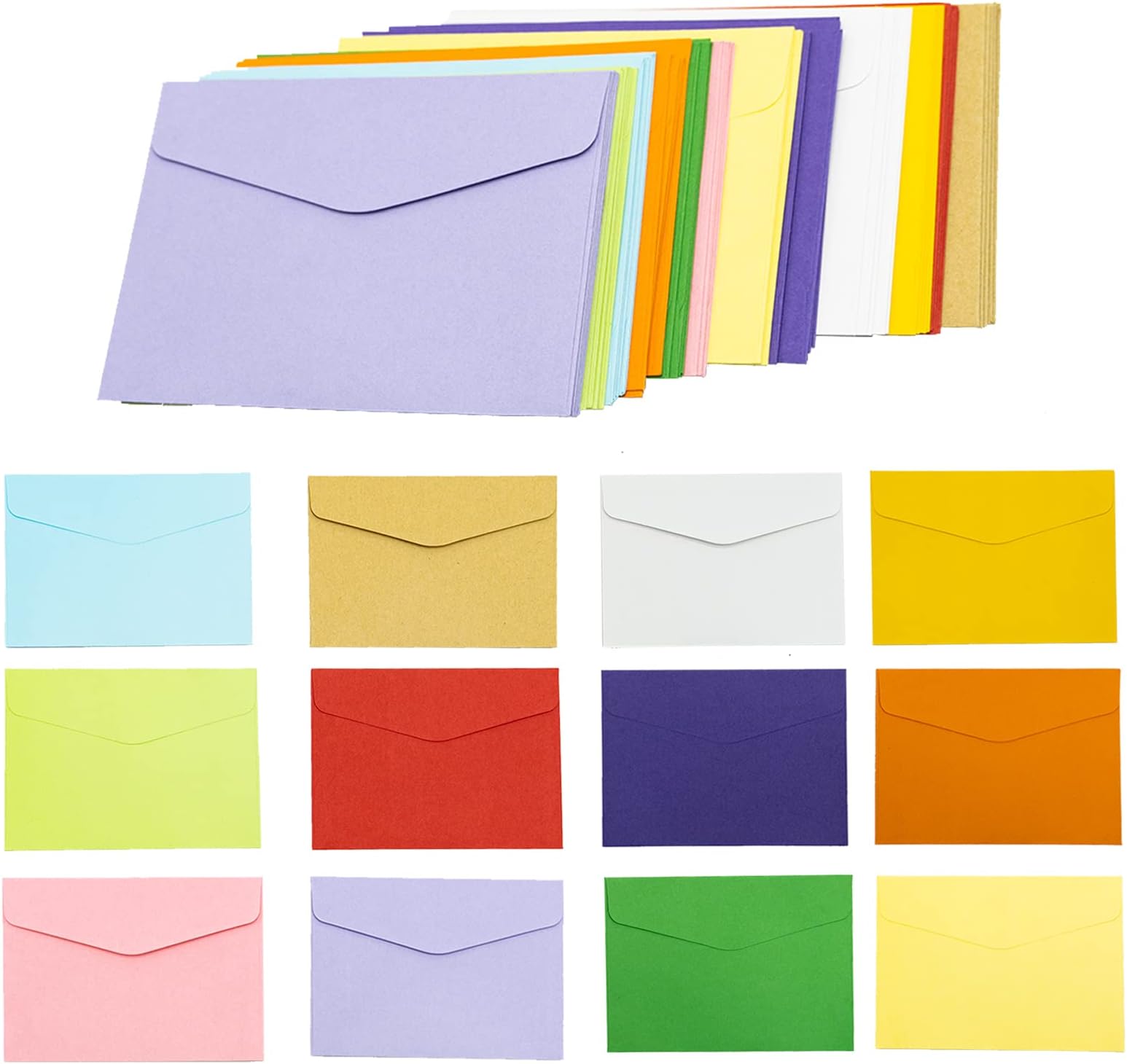 Craft UK 2281- 150 C5 envelopes in Assorted colours, Brights & Pastels ...