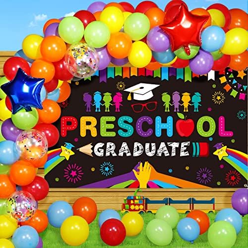 Amazon.com: 108 Pcs 2024 Graduation Balloon Arch Kit and 4 Lighted ...