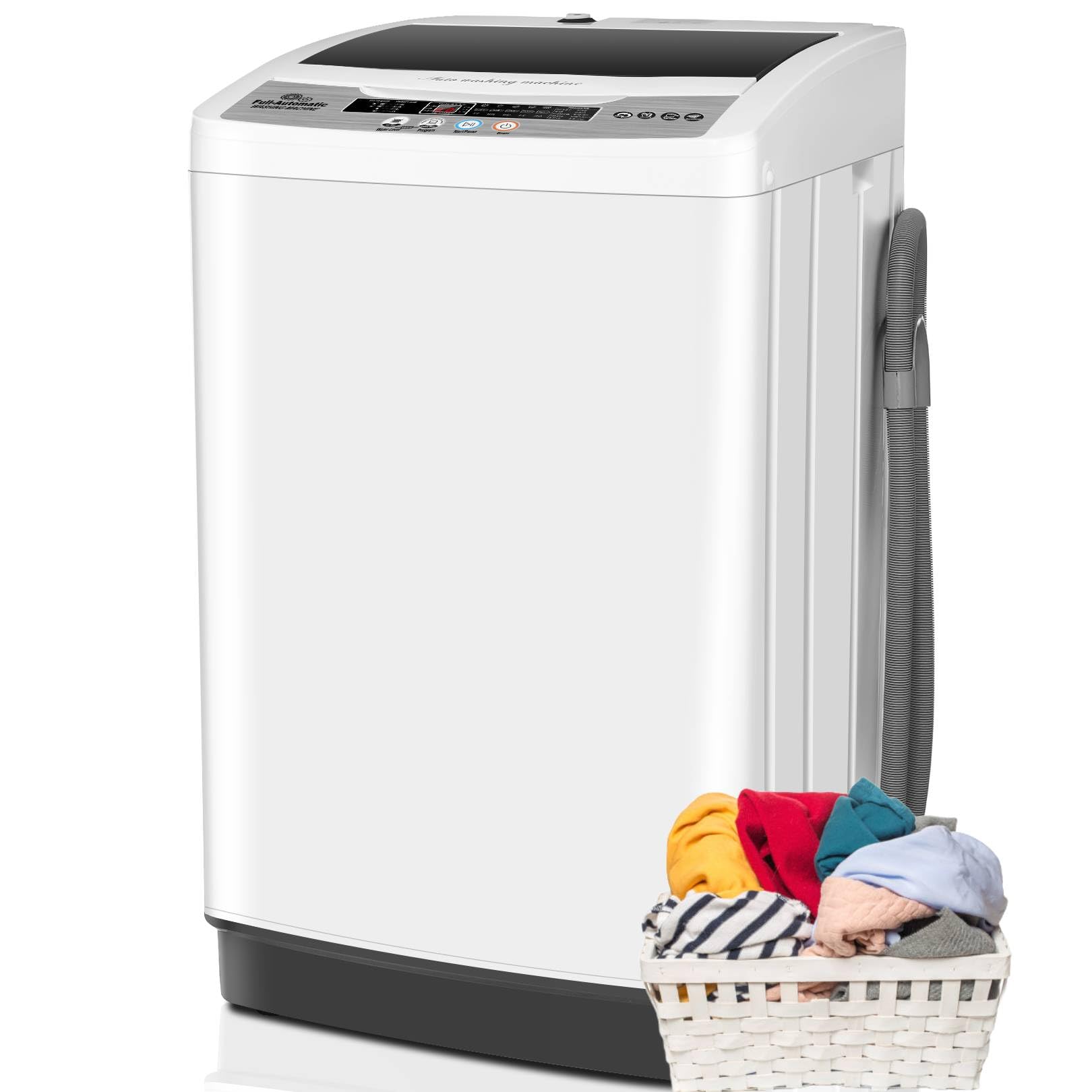 Amazon.com: Nictemaw 2.4 Cu.Ft Portable Washing Machine, 17.8lbs Full ...