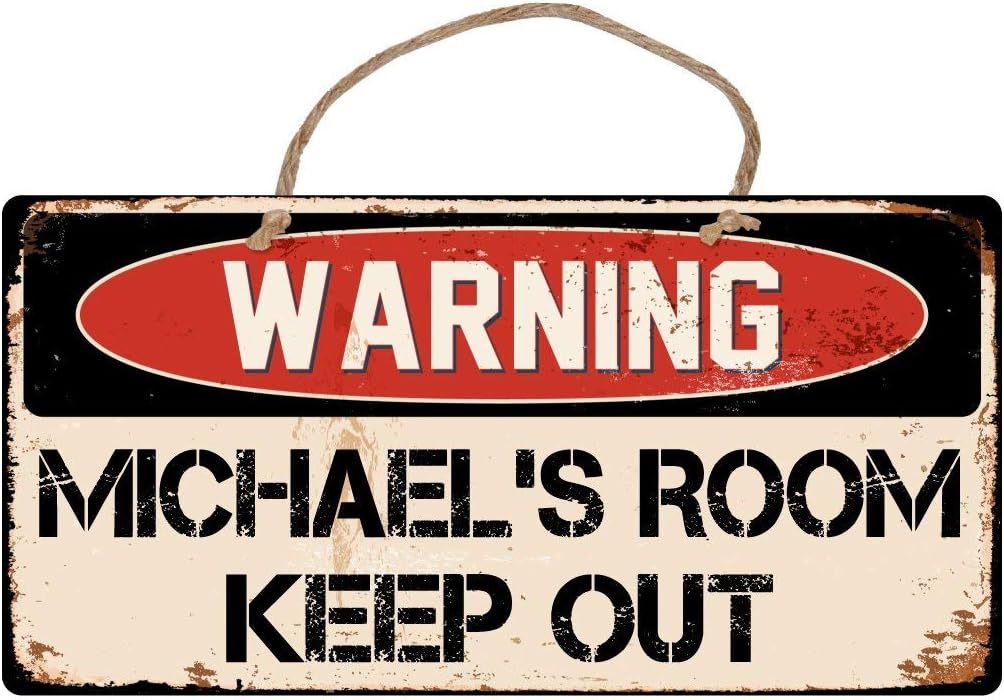 Amazon.com: Cortan360 A718 Michaels Room Keep Out 4" x 8" Novelty ...