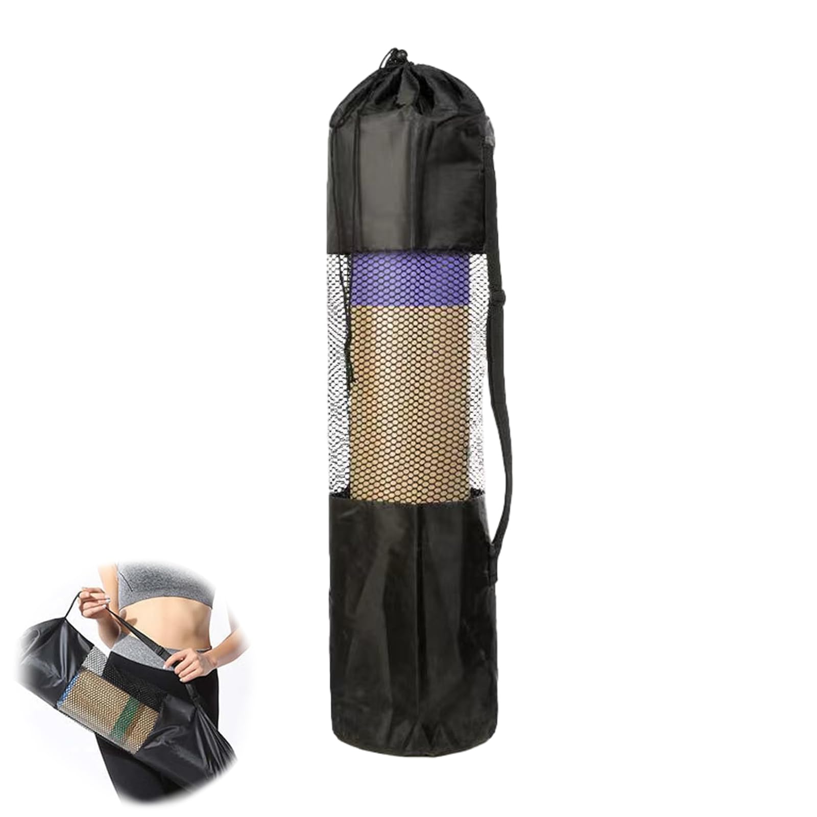 aqlbhz Yoga Mat Bags Waterproof Yoga Mat Carry Bag Adjustable Strap for ...