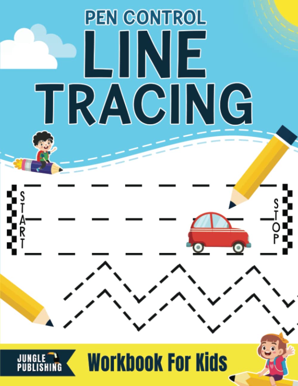 Pen Control Line Tracing Workbook for Kids: Pencil Control Preschool ...