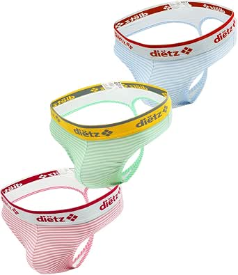 Amazon.com: Dietz underwear Men´s Capitan Thongs 3-Pack (L) Multicolor ...