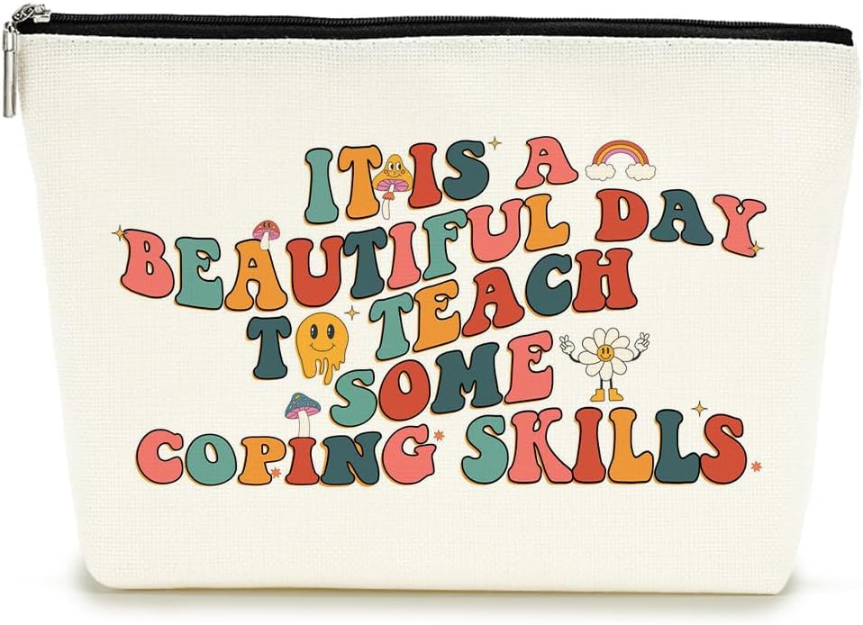 Amazon.com: Inspirational Makeup Bag Cosmetic Bag Counselor Inspire ...