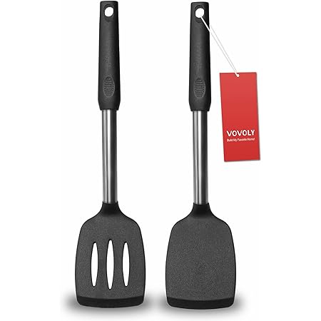 Amazon.com: KitchenAid Classic Slotted Turner, One Size, Black 2, 13.66 ...