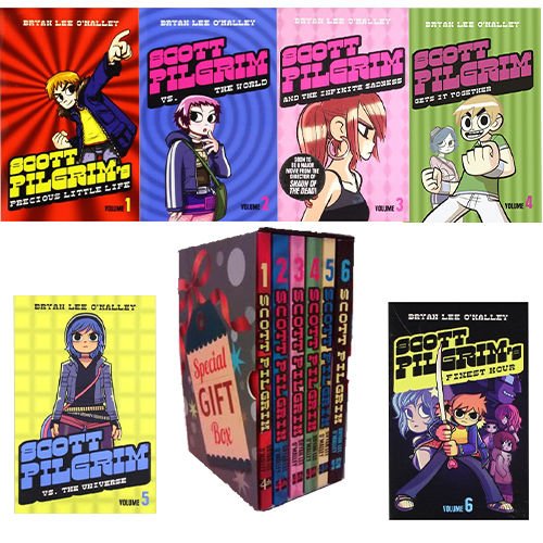 Buy Scott Pilgrim Collection Bryan Lee O'Malley 6 Books Bundle Gift ...