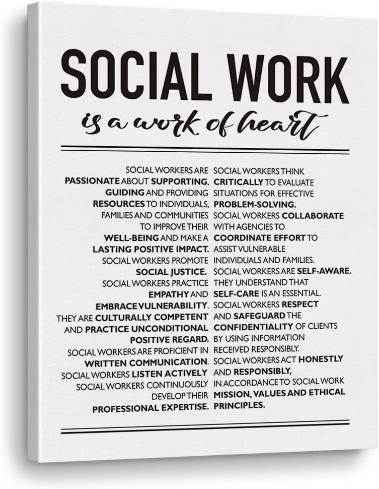 Amazon.com: Social Worker Thank You Appreciation Gifts, Social Work Is ...
