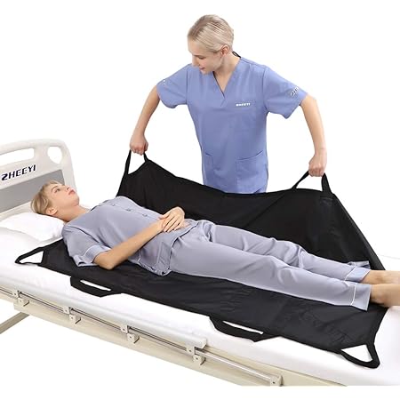 Amazon.com: Positioning Bed Pad Patient Transfer Sheet with Handles ...