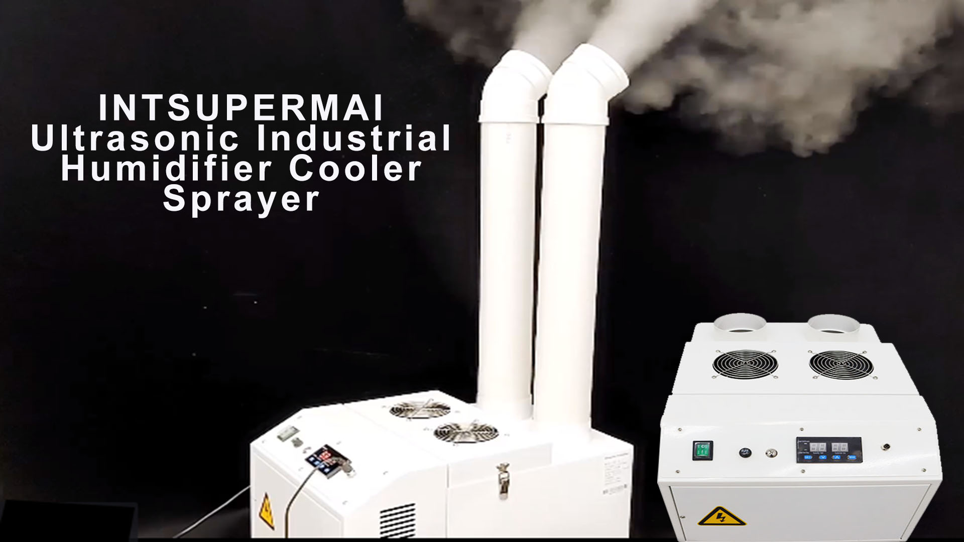 Watch INTSUPERMAI Ultrasonic Industrial Humidifier Cooler Sprayer on ...