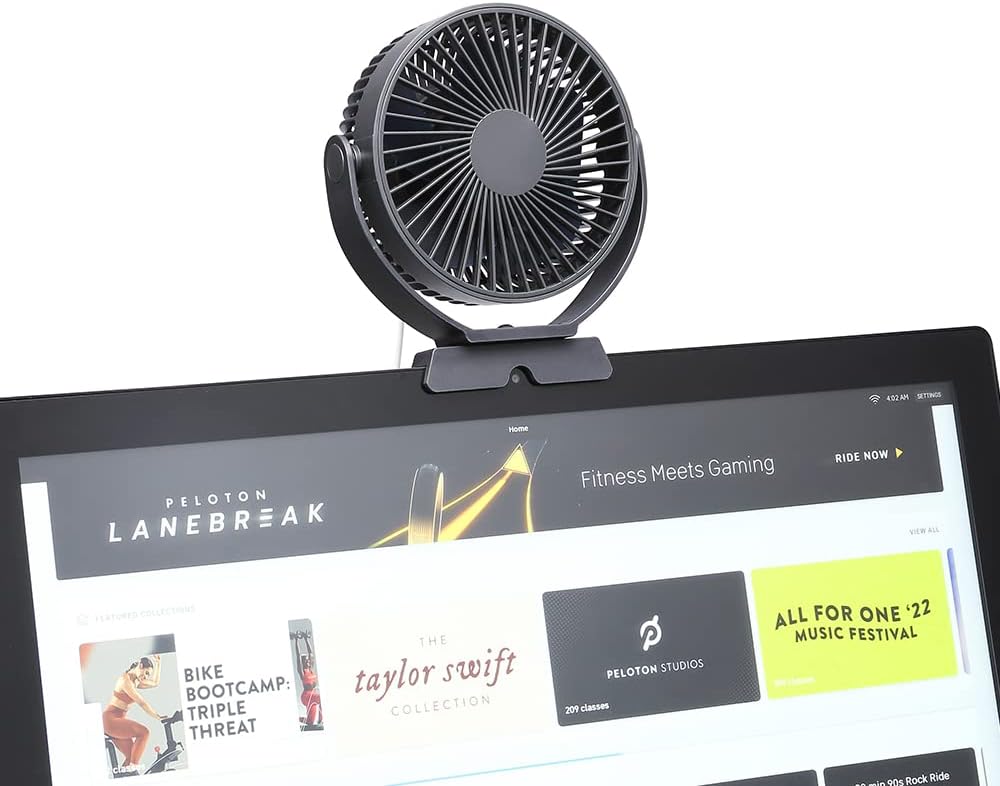 Amazon.com: Dynaset Fan for Peloton Bike, 3 Speeds USB Fan for Peloton ...