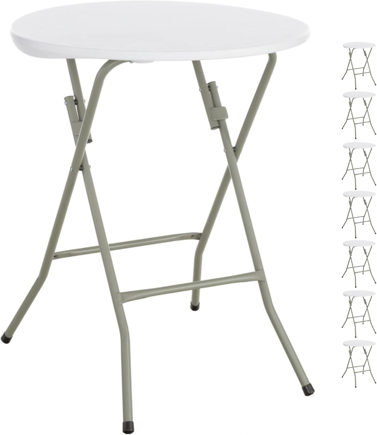 Amazon.com: Mix.Home 8 Pack! 24 inch Folding Table, Round Folding Table ...