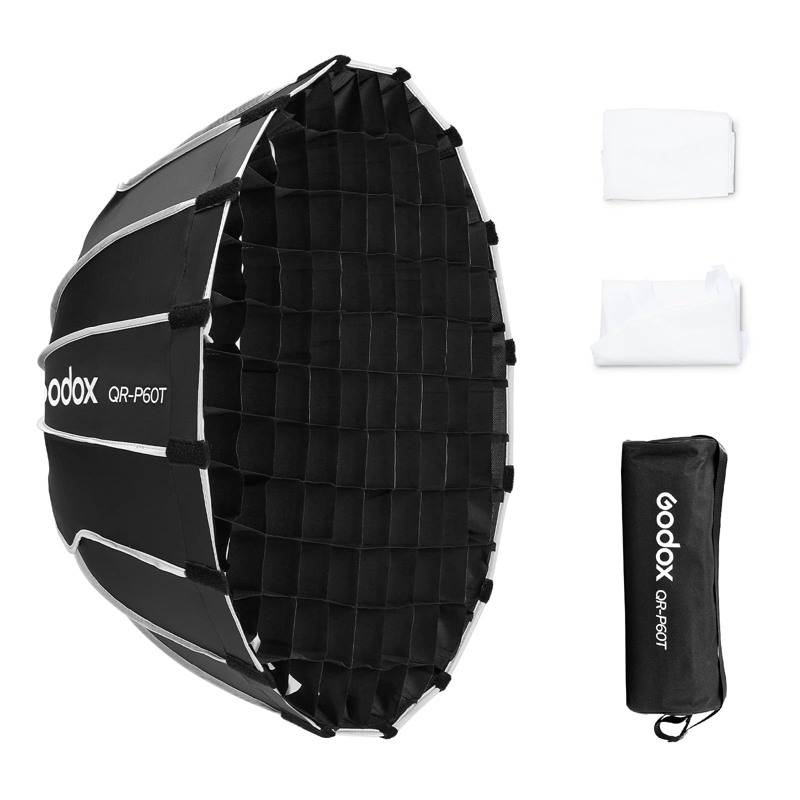 Godox QR-P60T Quick Release Parabolic Softbox with Honeycomb Grid ...