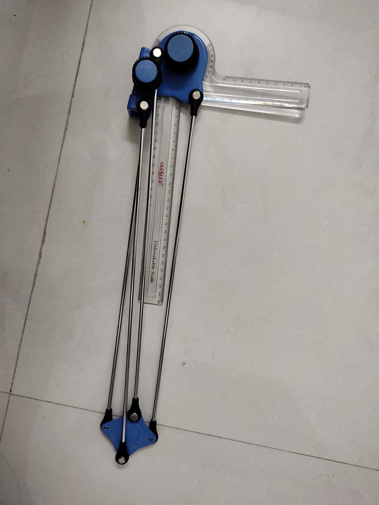 ORFORX Mini Drafter with Heavy Mild Steel Rod & Shatterproof Scale for ...