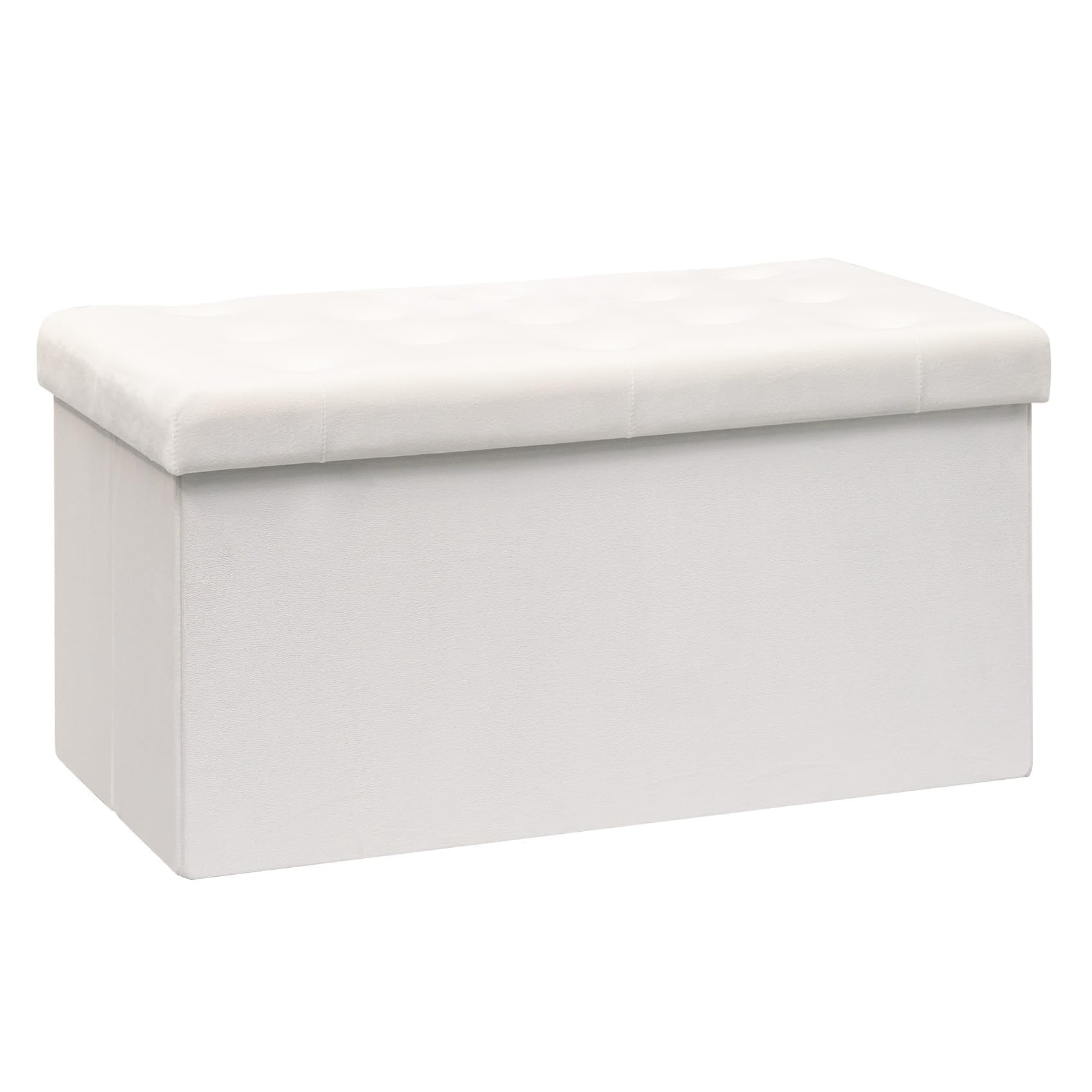 Amazon.com: B FSOBEIIALEO Folding Storage Ottoman, Long Ottomans Shoes ...