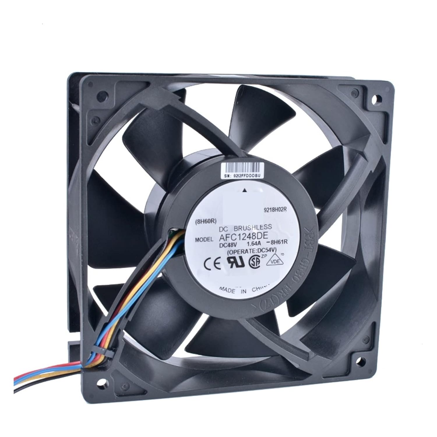 Amazon.com: HAZEK AFC1248DE 12cm 120mm 12038 120x120x38mm 48V 1.64A 4 ...