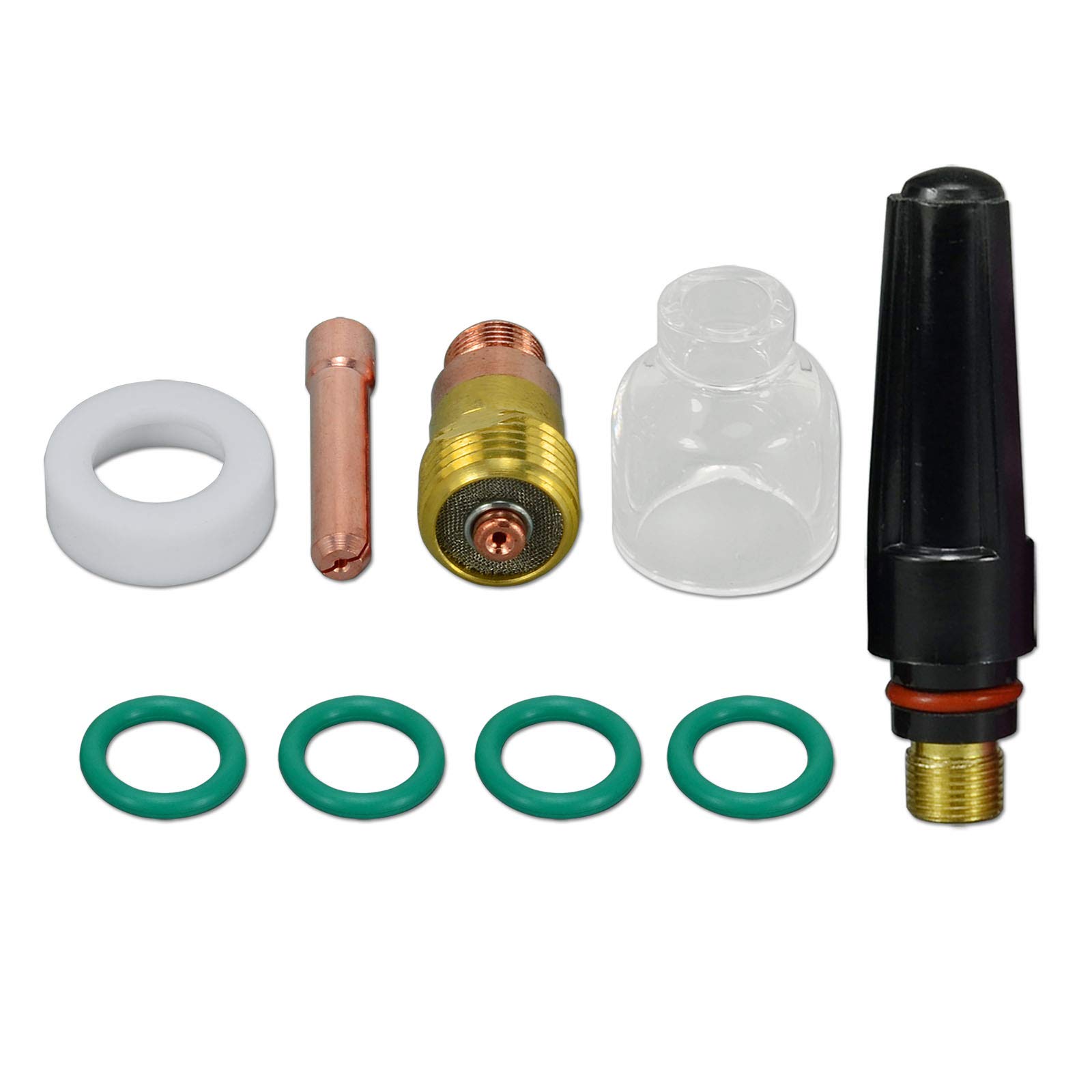 Amazon | RIVERWELD TIG スタビー ガスレンズ コレットボディ 0.040" Ø1.0mm 17GL040 コレット ...