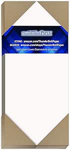 Amazon.com: 25 Sheets Chipboard 24pt White 1 Side - 4" X 9" (4X9 Inches ...