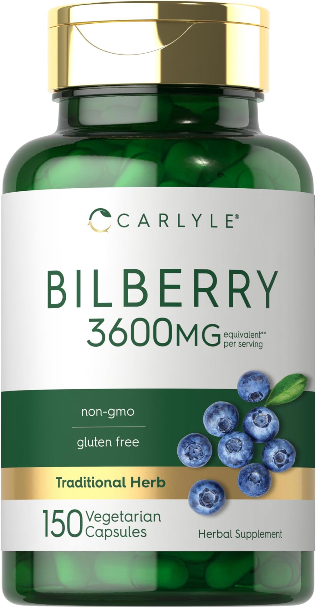 Amazon.com: Piping Rock Bilberry Extract Capsules 2400mg | 200 Count ...