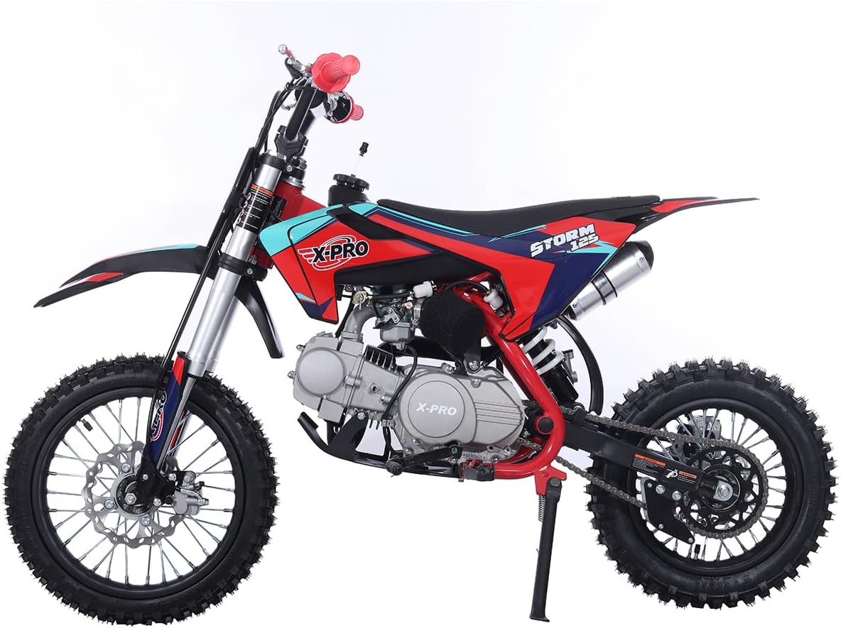 Amazon.com: X-PRO Storm 125cc Zongshen Engine Kids Dirt Bike Pit Bike Youth Dirt Pit Bike with 4 ...