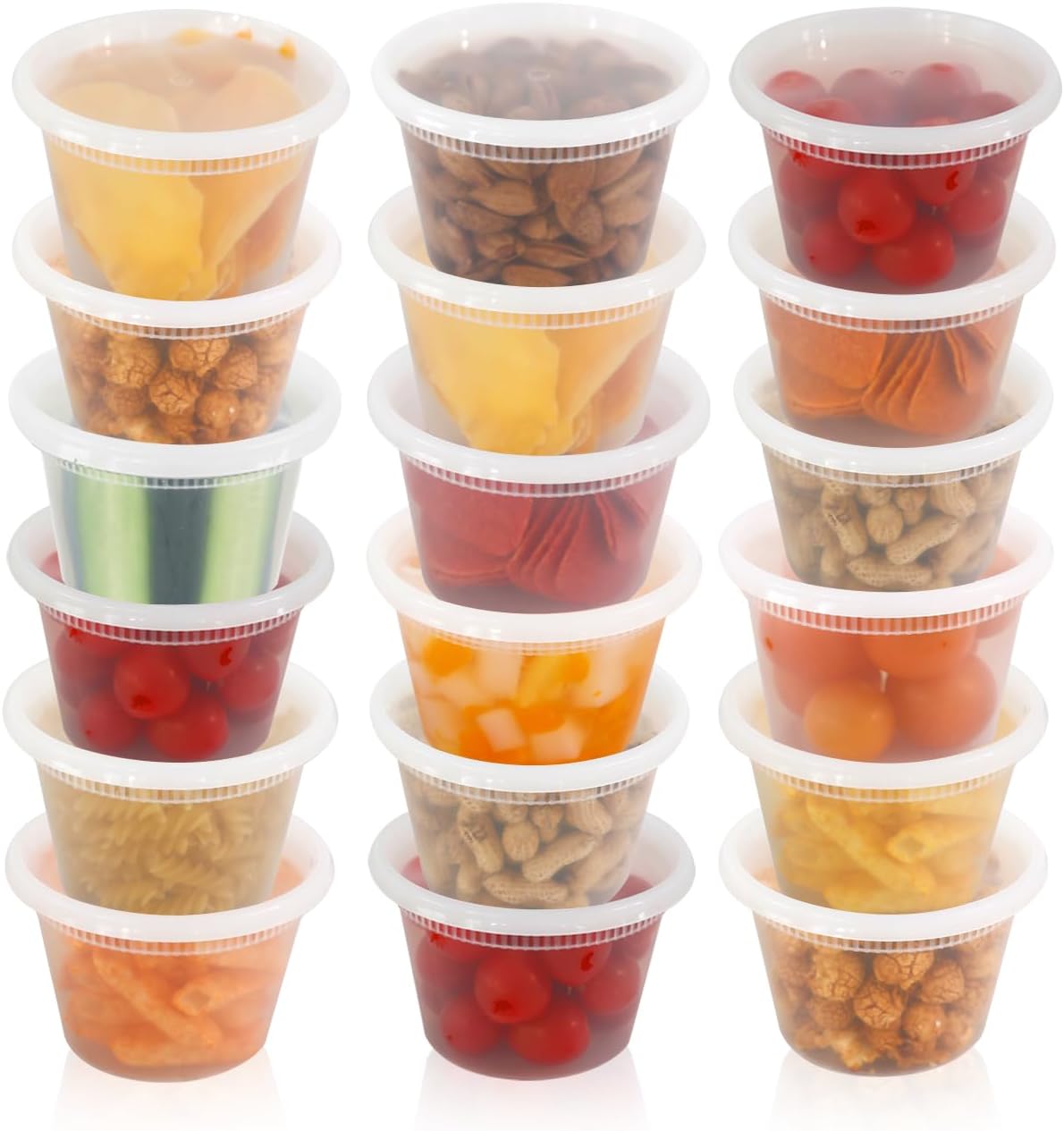 Amazon.com: Freezer Storage Containers, [6 Pack-16 Oz] Airtight Plastic ...