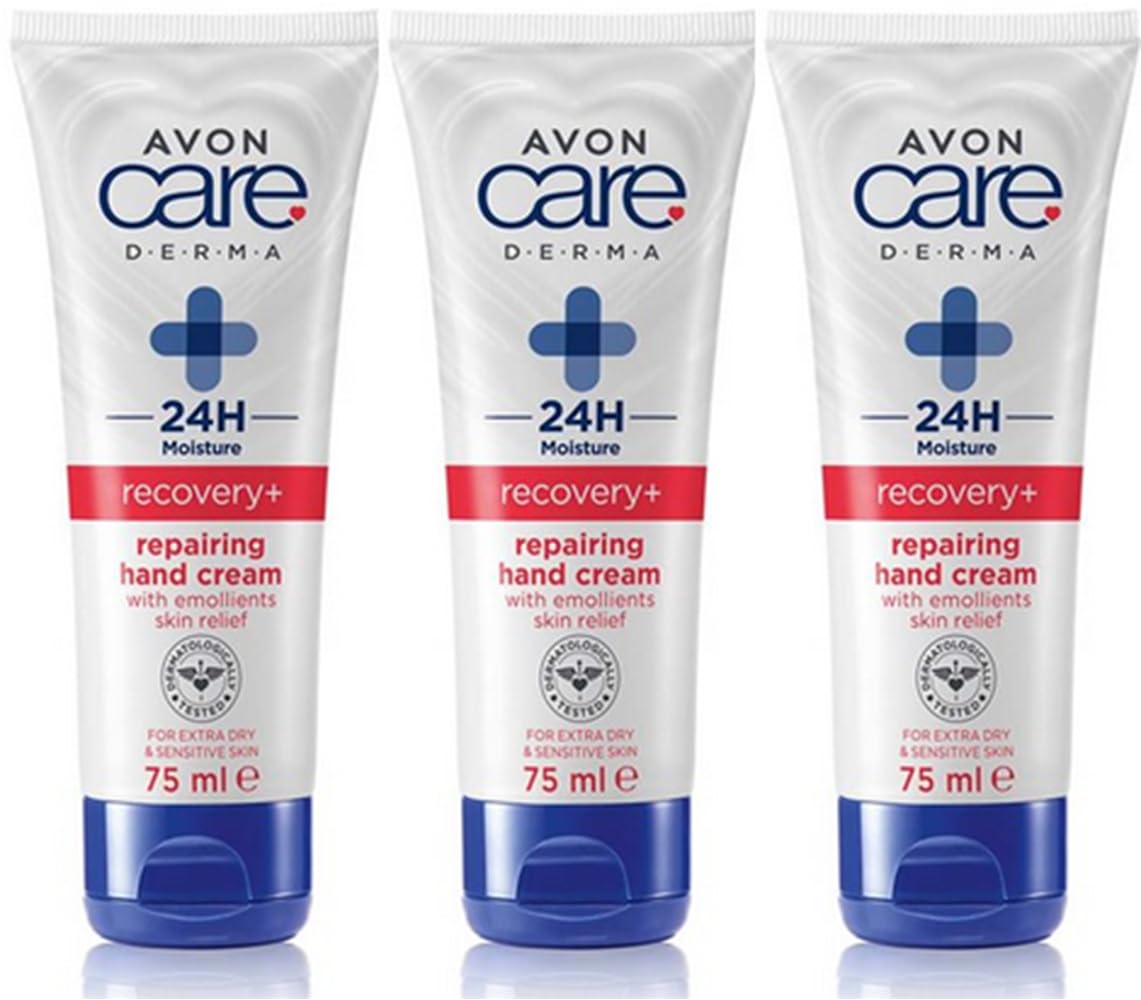 Avon Care Derma Recovery+ Repairing Hand Cream 75ml - Pack of 3 ...
