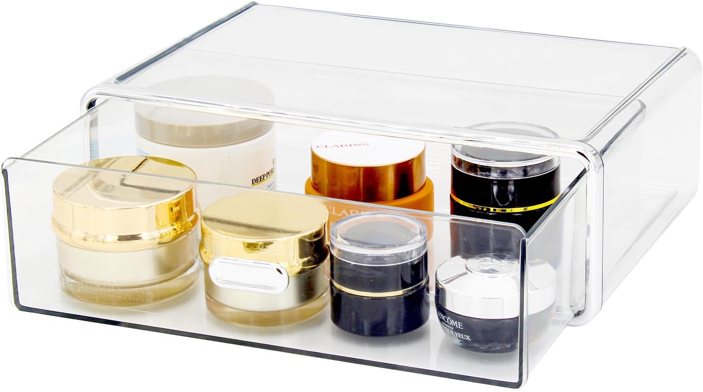 Amazon.com: Ewaco Lucky Acrylic Jewelry Box Clear Jewellery Storage ...