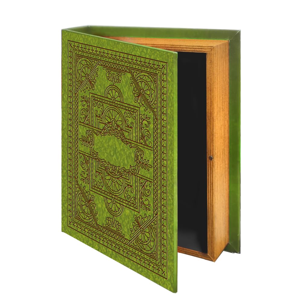 Amazon.com: GLASSWINDS Decorative Book Box, Vintage Book Storage Box ...