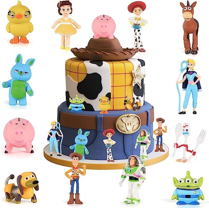 Amazon.com: 12 PCS Story Cake Toppers Figurines, Mini Figures Set Cute ...
