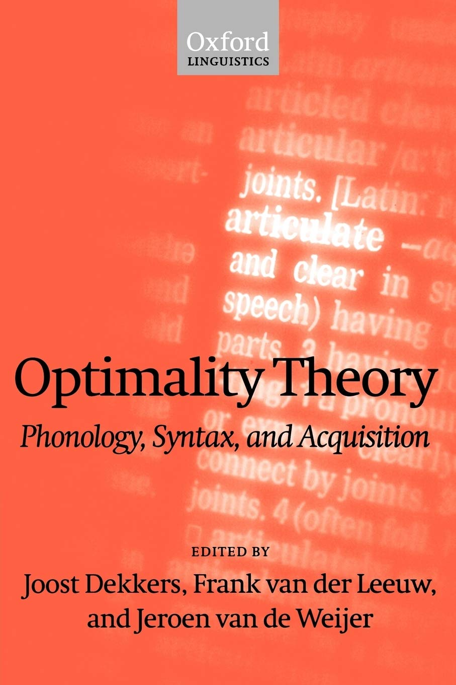 Amazon.com: Optimality Theory: Phonology, Syntax, and Acquisition ...