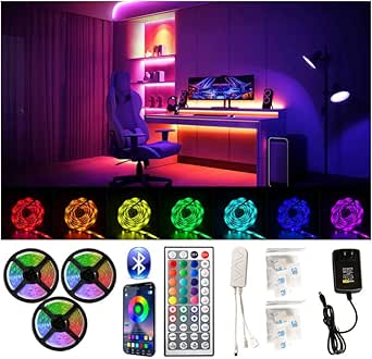 ALLNEEDSUAE, Smart LED Strip Lights, 30 Led Head/per 1m, Bluetooth App ...