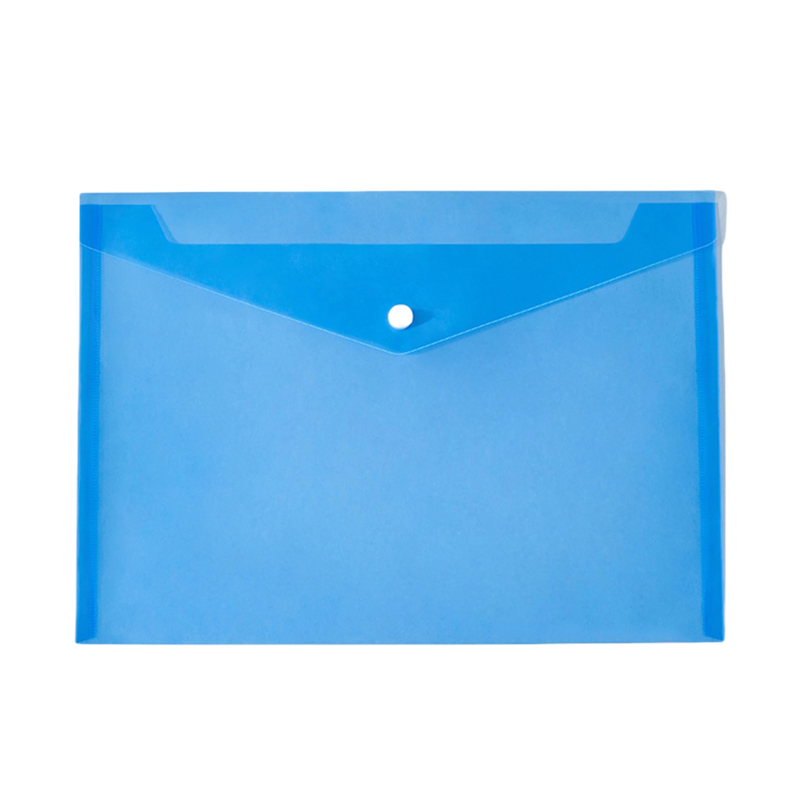 Amazon.com : 12PCS Transparent Blue Document Folders with Button ...
