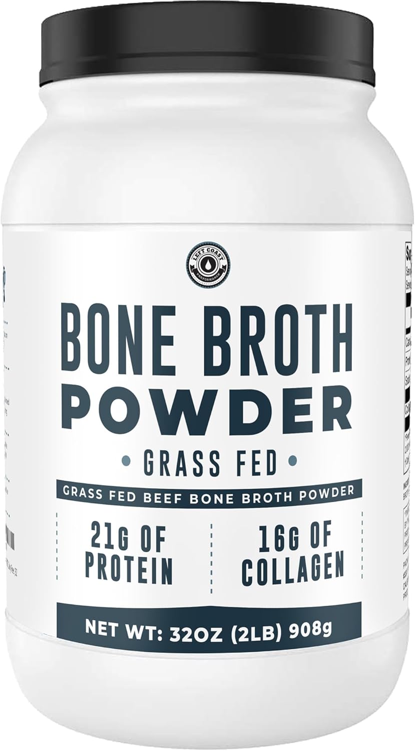 Amazon.com: Bone Broth Protein Powder – Pure Grass-Fed Beef Bone Broth ...