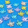 Amazon.com: Suartus Miniature Sting Ray Figurines - 60pcs Mini Manta ...