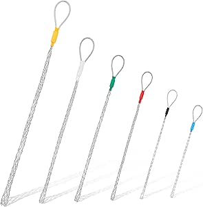 Yaocom 6 Pcs Cable Puller Socks 4-25 mm Cable Pulling Sock Grip Kit Eye ...