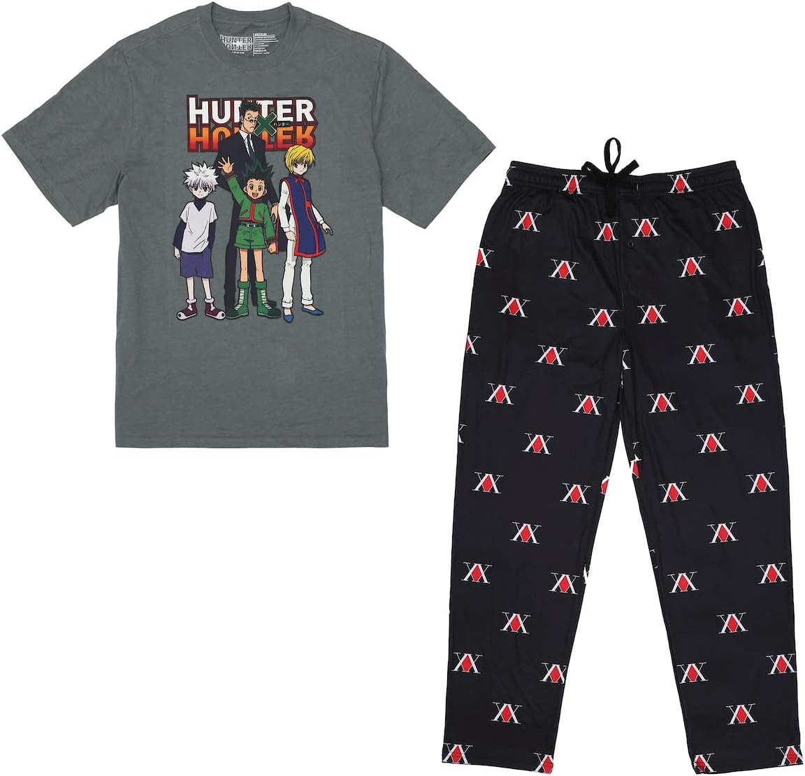 Bioworld Hunter X Hunter Main Characters Men's Sleep Set-Large ...