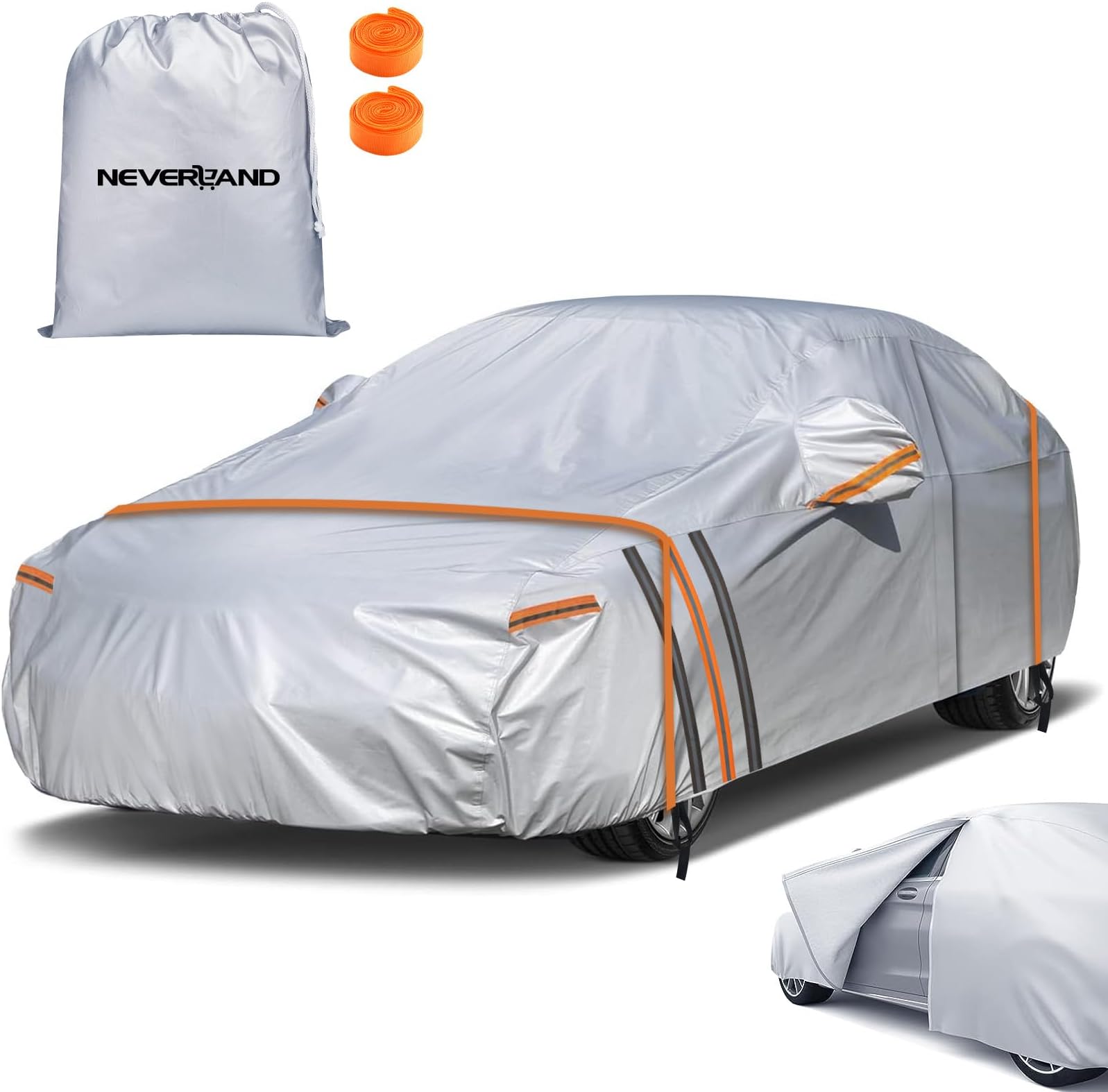 Amazon.com: NEVERLAND Sedan Car Cover 300D Waterproof Heavy Duty All ...