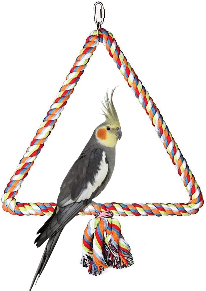 Amazon.com : Hypeety Pet Bird Parrot Swing - Hanging Hammock for ...