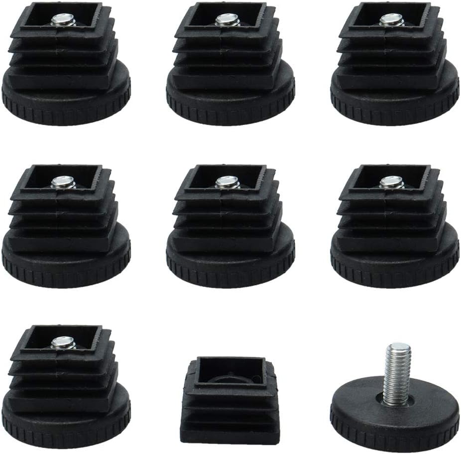 Amazon.com: uxcell Adjustable Leveling Feet 25 x 25mm Square Inserts ...