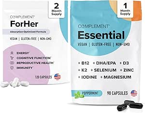 Amazon.com: Complement ForHer + Essential Multivitamin (30 Day) Bundle : Health & Household